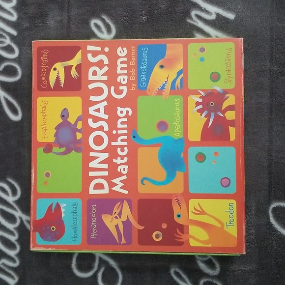 Toys | Dinosaurs Matching Game By Bob Barner | Poshmark